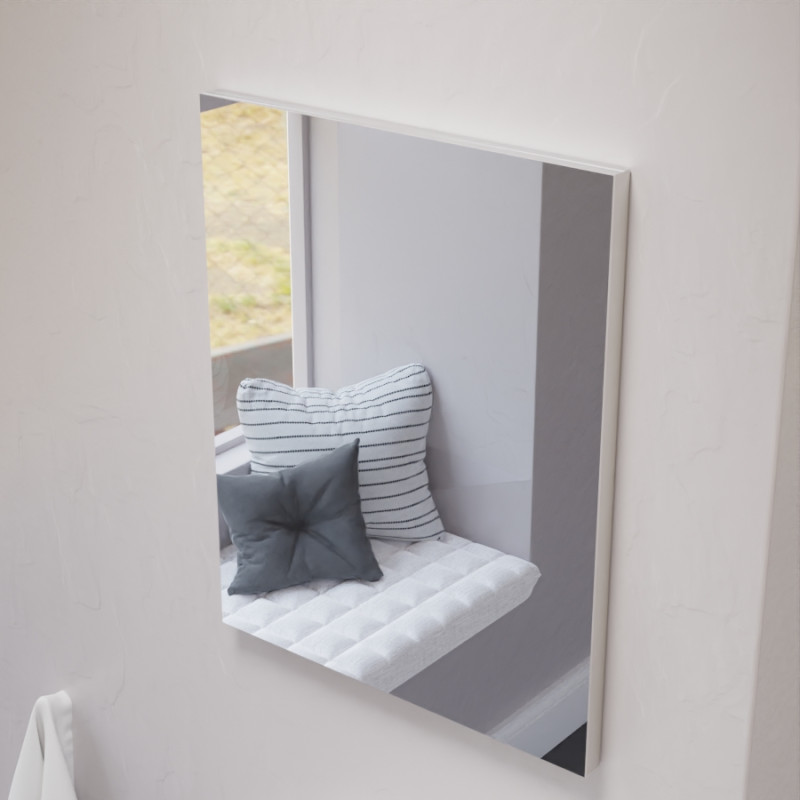 Miroir simple salle de bain 42 cm x 55 cm - LILA