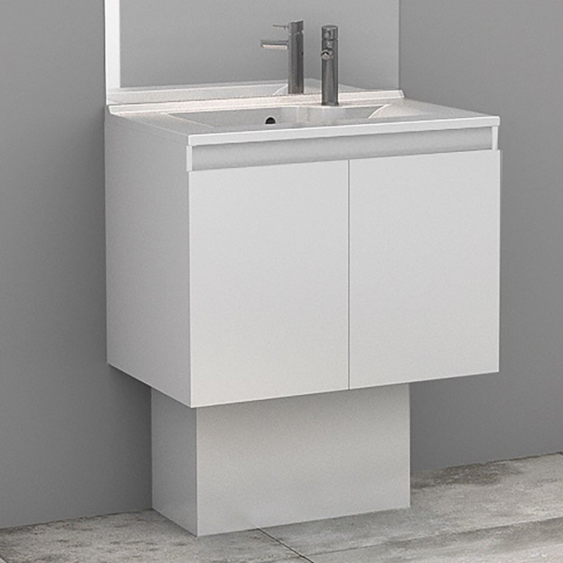 Cache tuyau pour meuble de salle de bain - Largeur 50 cm