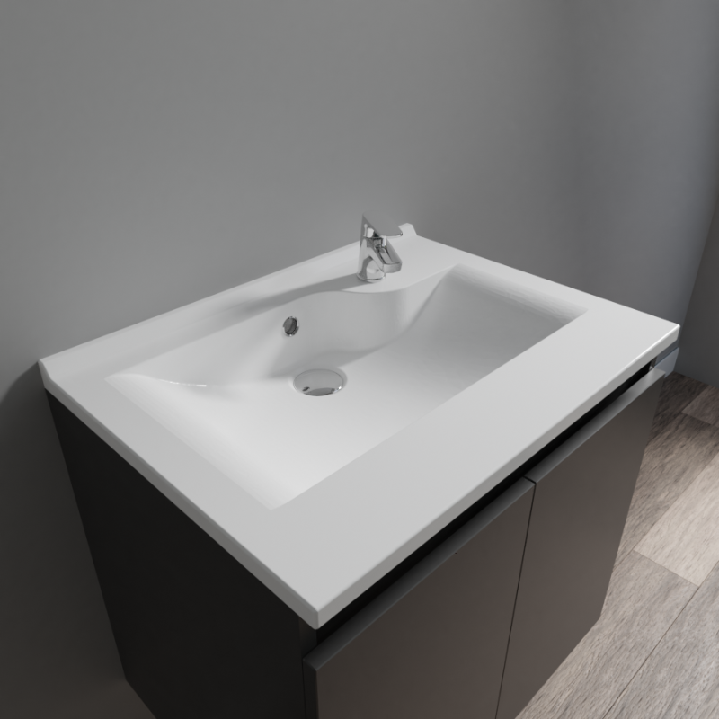 Plan simple vasque design 60 cm x 46 cm RESILOGE